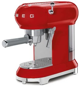 Pákový kávovar na Espresso / Cappucino 2 cup Smeg 50´s Retro Style, červený