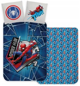 DĚTSKÉ BAVLNĚNÉ POVLEČENÍ SPIDERMAN 100X135 CM, 1KS 40X60 CM VZOROVANÉ