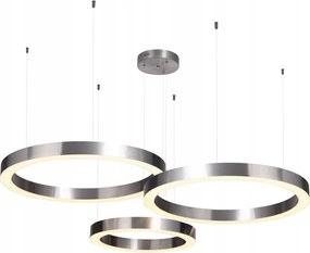 Závěsná lampa Circle 60+60+80 Led nickel na 1 stropě