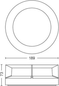 PH 17390/30/P0 LED Venkovní nástěnné svítidlo Actea 17390/30/P0 černé 2700K - PHILIPS (915005554301)
