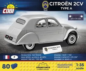 COBI 24510 Citroen 2CV typ A (1949) / 80 dílů / 1:35 / od 5 let