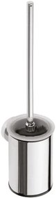 Sapho, X-ROUND WC kartáč válcový, malý, černý kartáč, chrom, XR305