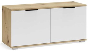 Botník Walker 100 cm, dub artisan / bílá