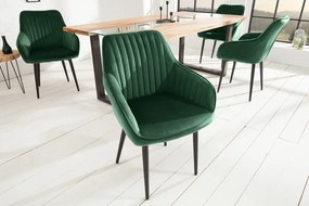 Židle na opěradle Turin smaragdově zelená / 39526