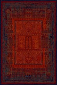 Kusový koberec vlněný Dywilan Omega Nakbar Rubin červený Rozměr: 235x350 cm