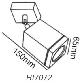 ACA Lighting Venkovní bodové svítidlo HI7072 max. 35W/GU10/230V/IP65, matný Nikl