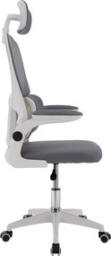 Ergonomická kancelářská židle IMPERIAL - šedá síťovina