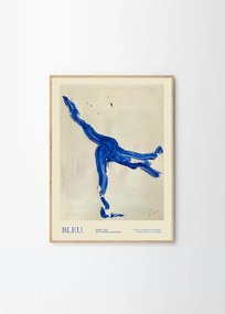 THE POSTER CLUB Autorský plakát Bleu by Lucrecia Rey Caro 50 x 70 cm, modrá barva, papír
