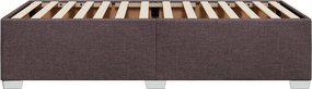 Rám postele bez matrace tmavě hnědá 80 x 200 cm textil 3284432