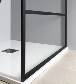 Gelco, CURE BLACK sprchová zástěna 1100 mm, čiré sklo, CB110