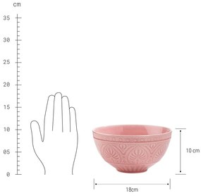 Butlers SUMATRA Miska na polévku 18 cm - růžová
