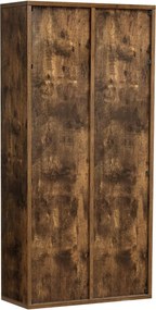 Knihovna, kancelářská police 24 x 50 x 106 cm, rustikální hnědá