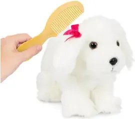 Pucci Pups Pejsek bílý v kabelce Pink Crown Glam Bag / od 3 let