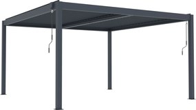 Bioklimatická pergola G21 Austin Premium 4x4 m, antracitová hliníková