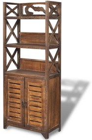 vidaXL 242690 Marketos Bathroom Cabinet ''Albuquerque'' Wood Brown 46x24x117,5 cm