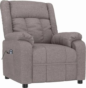 Elektrické polohovací křeslo taupe textil 3143575