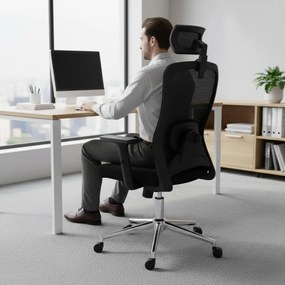 Kancelářská ergonomická židle Neoseat ZENA— černá, nosnost 150 kg