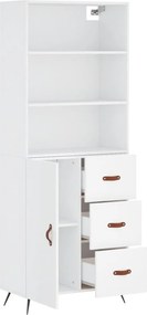 Skříň highboard bílá 69,5 x 34 x 180 cm kompozitní dřevo 3189413