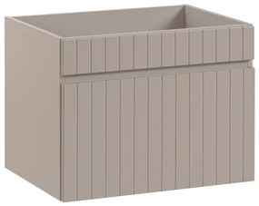 COMAD Závěsná skříňka pod umyvadlo - ICONIC 82-60 cashmere, šířka 60 cm, kašmír