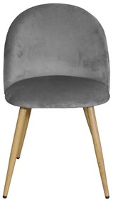 Idea IDEA Jídelní židle LAMBDA šedý samet