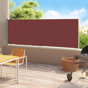 Zatahovací boční markýza 180 x 500 cm hnědá 313408