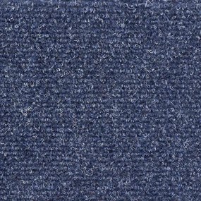 Schodové rohože samolepicí 5 ks 56 x 17 x 3 cm modré půlkulaté 149684