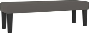 Box spring postel s matrací šedá 160x200 cm umělá kůže 3137555