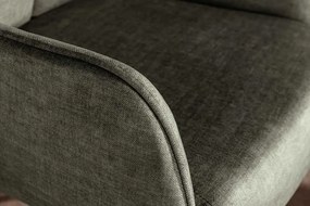 Designová otočná židle Brock zelený samet