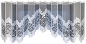 Dekorační žakárová záclona s řasící páskou SIBEL 160 bílá 300x160 cm MyBestHome