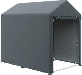 Outsunny Garážový Stan pro 2 Kola, Voděodolný Stan s Ochranným Krytem proti Prachu, Stan pro Výbavu, Plechová Kůlna na Kola pro Venkovní Terasu, 120x1