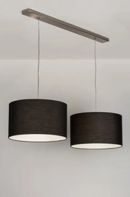Závěsné designové černé svítidlo nad stůl Duo Nero Unima