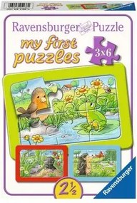 Ravensburger Malá zahradní zvířata / 3x6 dílků / od 2 let