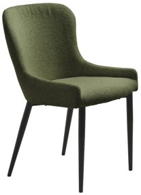OnaDnes -20% Tmavě zelená bouclé jídelní židle Unique Furniture Ontario