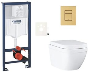 Závěsný wc set do lehkých stěn / předstěnová montáž Grohe Euro Ceramic SIKOGRSEUSCGN0