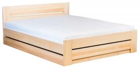 Dřevěná postel LK198 BOX, 100x200, buk (Barva dřeva: Bělená)