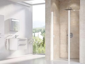 Ravak Chrome - Sprchové dveře CSD2-110, 110x195 cm, matná bílá/čiré sklo 0QVDCE00Z1