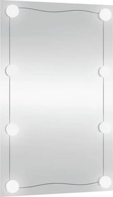 vidaXL Nástěnné zrcadlo s LED osvětlením 40 x 60 cm sklo obdélníkové [3189152]
