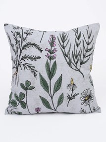 MK Lůžkoviny Krepový povlak na polštář Renforcé 40 x 40 cm - Herbář šedý