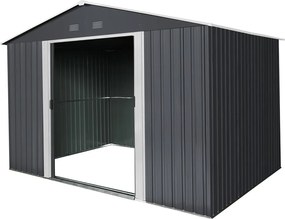 Riwall PRO RMSA 8x10 Anthracite - zahradní domek kovový 3 x 2,4 m se sedlovou střechou antracit