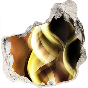 Wallmuralia Samolepící díra 3D nálepka Zlaté světlo 75x75 cm