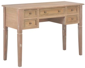 Psací stůl hnědý 109,5 x 45 x 77,5 cm dřevo 280072