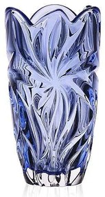 Aurum Crystal Váza FLORA blue 280 mm
