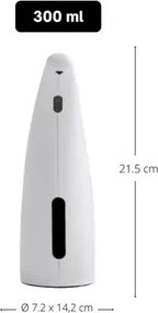 Spirella SELMA bezdotykový dávkovač mýdla bílý / plast / 300 ml