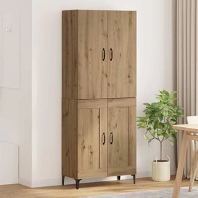 Vysoký bufet Artisanový dub 69,5 x 34 x 180 cm Kompozitní dřevo 3403587