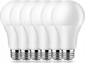 BERGE SADA 6x LED žárovka E27 12W - studená bílá