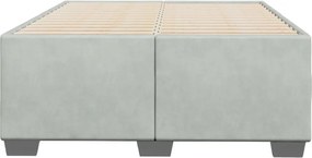 Rám postele bez matrace světle šedá 120 x 200 cm samet 3284625