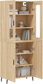 Skříň highboard dub sonoma 69,5 x 34 x 180 cm kompozitní dřevo 3198228