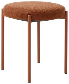 Kovová stolička v terakotové barvě Pelican – Unique Furniture