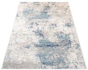 Kusový koberec DENVER  G029A Abstraktní moderní modrý bílý Rozměr: 200x200 cm
