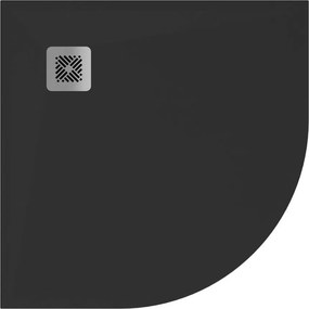 Jika Selina - Sprchová vanička 90x90 cm, Anti-Slip, černá H2142K7R110001